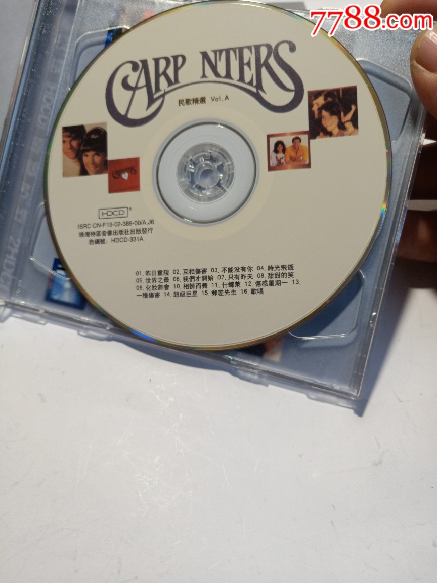 CD：CARPENTERS卡朋特昨日重现(2CD)__【7788收藏__收藏热线】