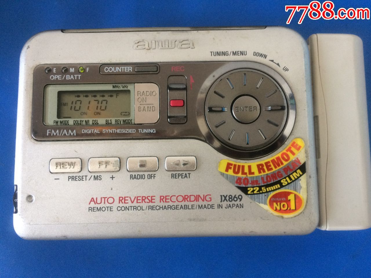 一台经典收藏AIWA/爱华经典磁带随身听jx869磁带机__【7788收藏__收藏热线】