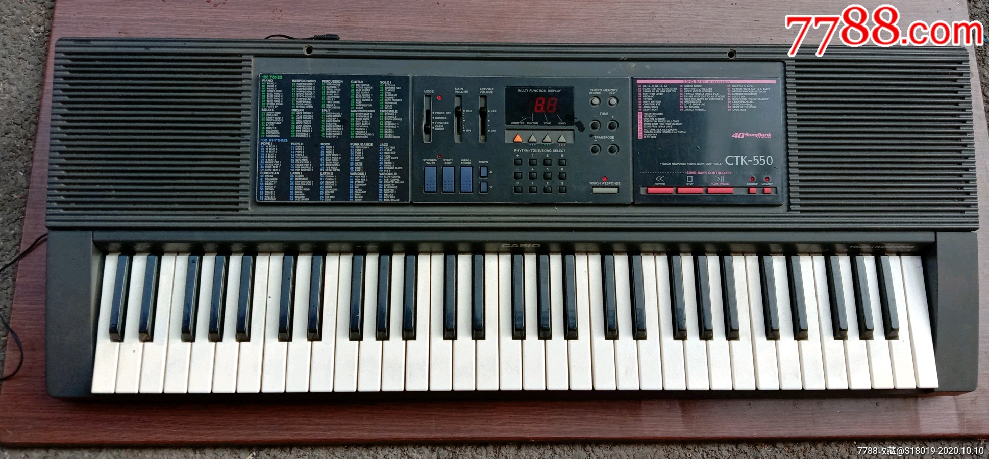 日本原产CASIO-CTK-550电子琴【功能正常使用】__【7788收藏__收藏热线】