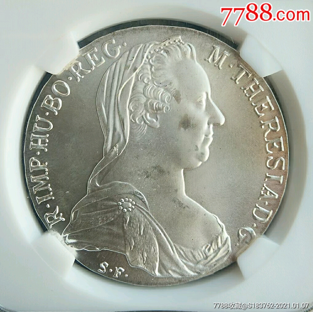奥匈帝国贸易大奶妈银币/金盾评级高分ms67_银元/机制银币_图片价格_收藏鉴定_7788钱币网