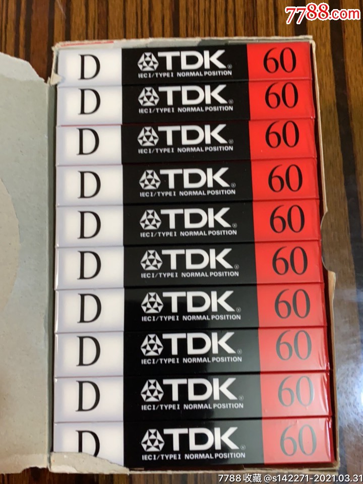TDK：D60.一盒十个（全新未拆塑封）20-7.__【7788收藏__收藏热线】