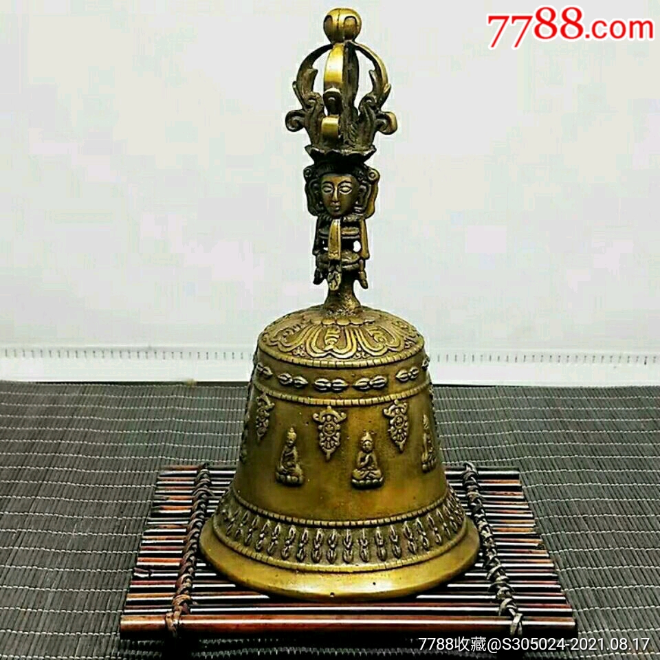 纯铜手摇铃铛五股金刚铃密宗法器金刚杵道士招魂铜铃铛降魔铜铃铛_铜铃/铃铛_陶诚信古玩店【7788收藏__收藏热线】