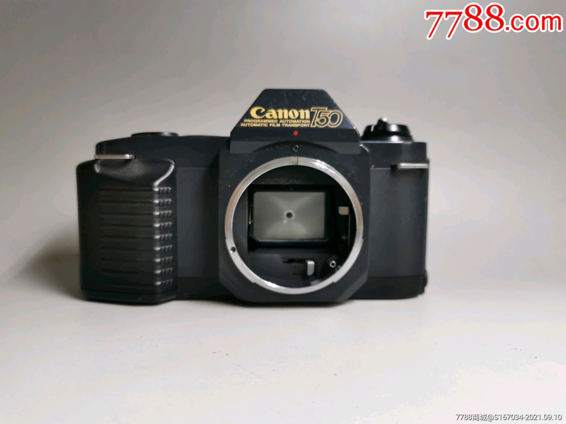 佳能T50胶卷单反相机机身，品相如图,试机正常，584O__【7788收藏__收藏热线】
