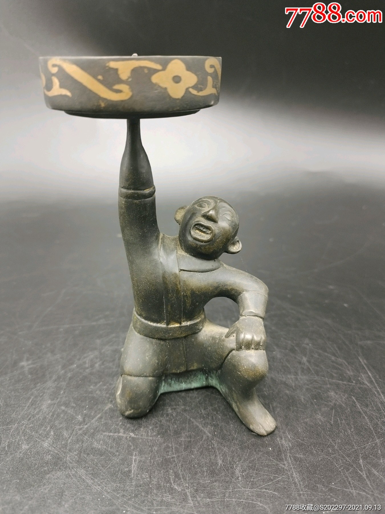 旧藏青铜老油灯_铜杂件_乡村聚宝阁【7788收藏__收藏热线】