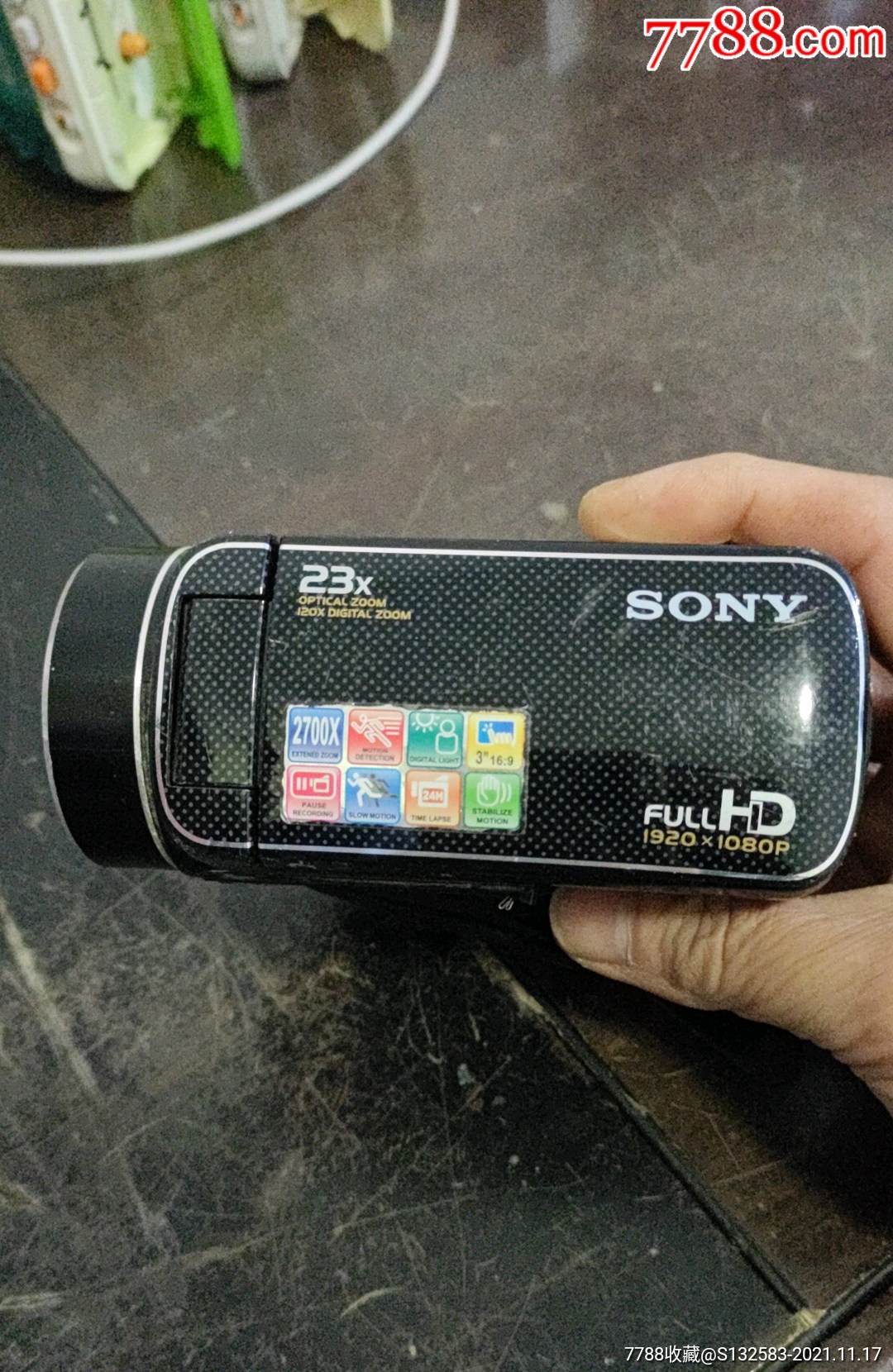 索尼机(电池盖已坏)-价格:35元-au28364594-摄像机/摄影机 -加价-7788收藏__收藏热线