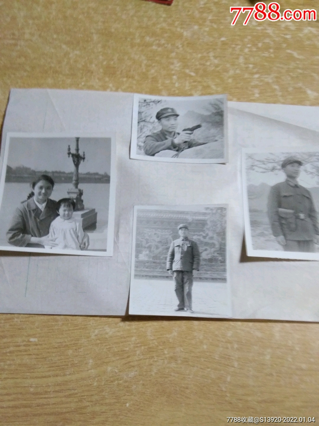 早期军人相片四张_老照片_收藏价格_交易出手_7788人民币收藏