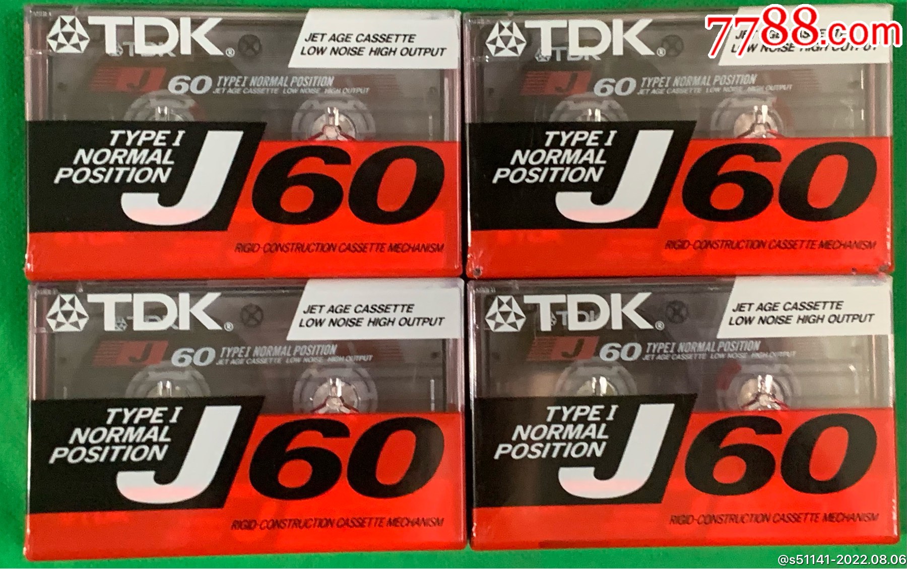 日本【TDK*J＜60＞～＜全新未开封＞4盘同拍】少！-价格:50元-au31022373-磁带/卡带 -加价-7788收藏__收藏热线
