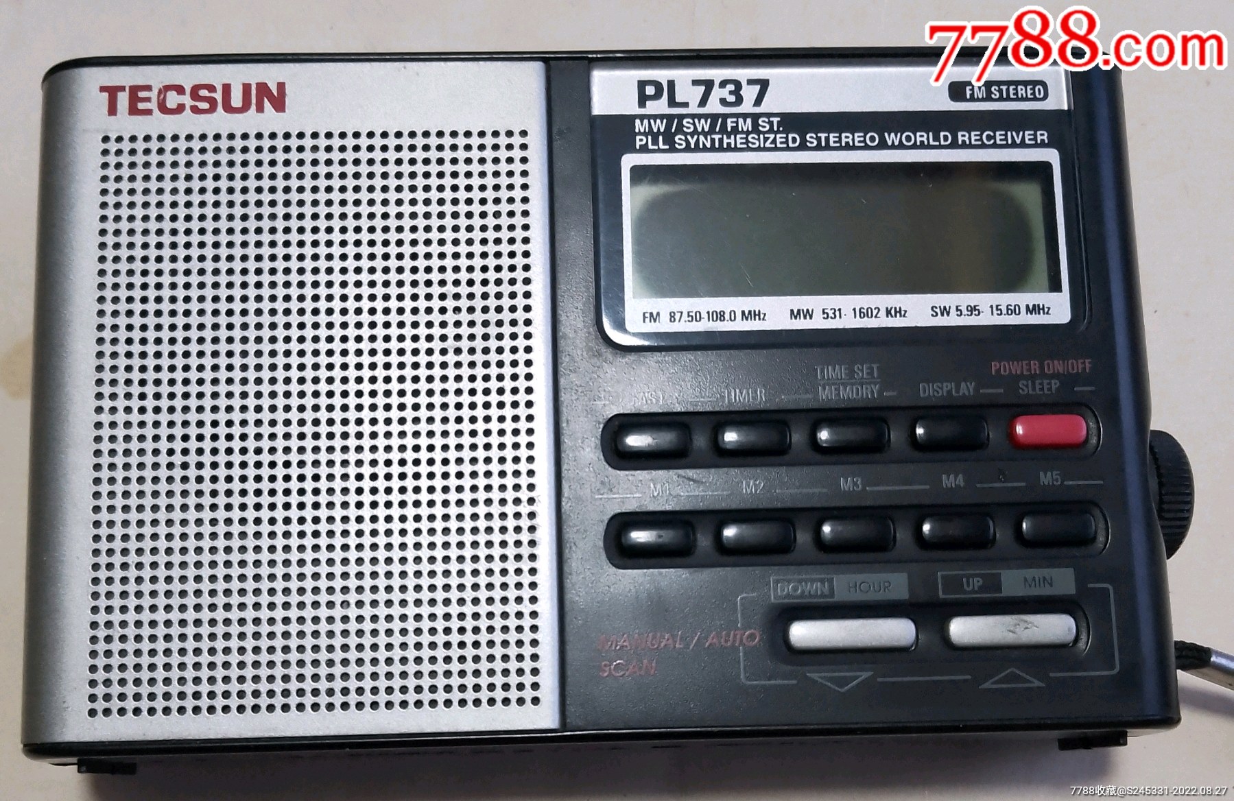 德生PL737收音机_收音机_图片欣赏_收藏价值_7788年历卡