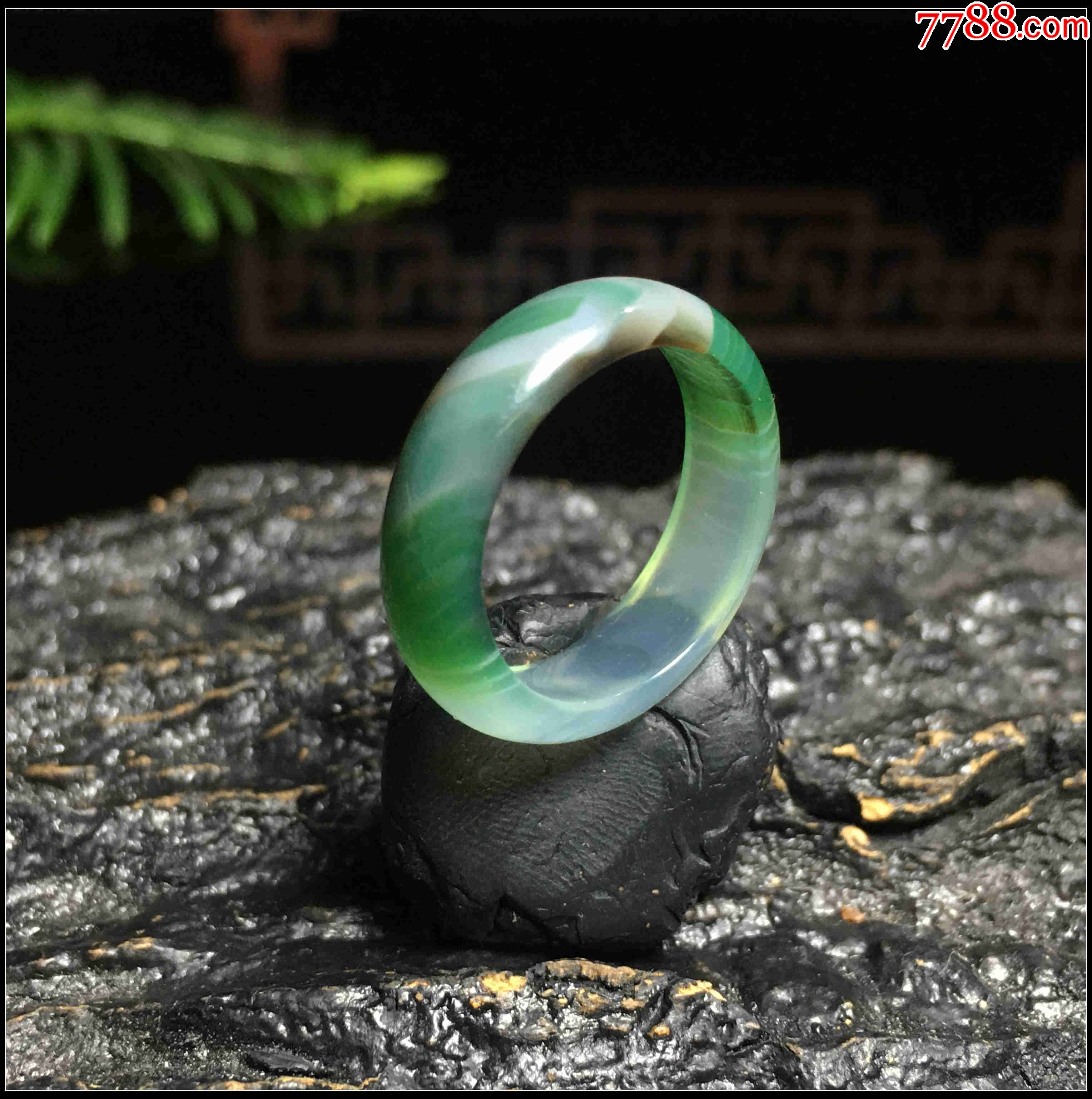 G183俏色玛瑙玉指环-价格:8元-au31331997-玛瑙 -加价-7788收藏__收藏热线