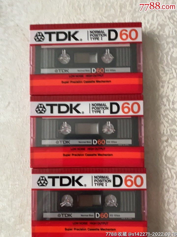 全新未拆塑封TDK.D60磁带3个（货号15-3）_磁带/卡带_华兴书苑【7788收藏__收藏热线】