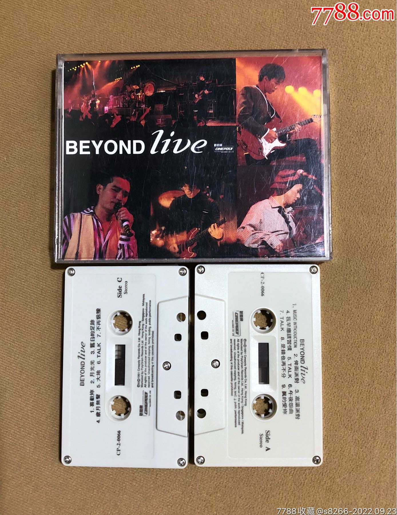 双卡带:beyondlive演唱会(新艺宝新马版)磁带卡带世外桃源【7788收藏收藏热线】