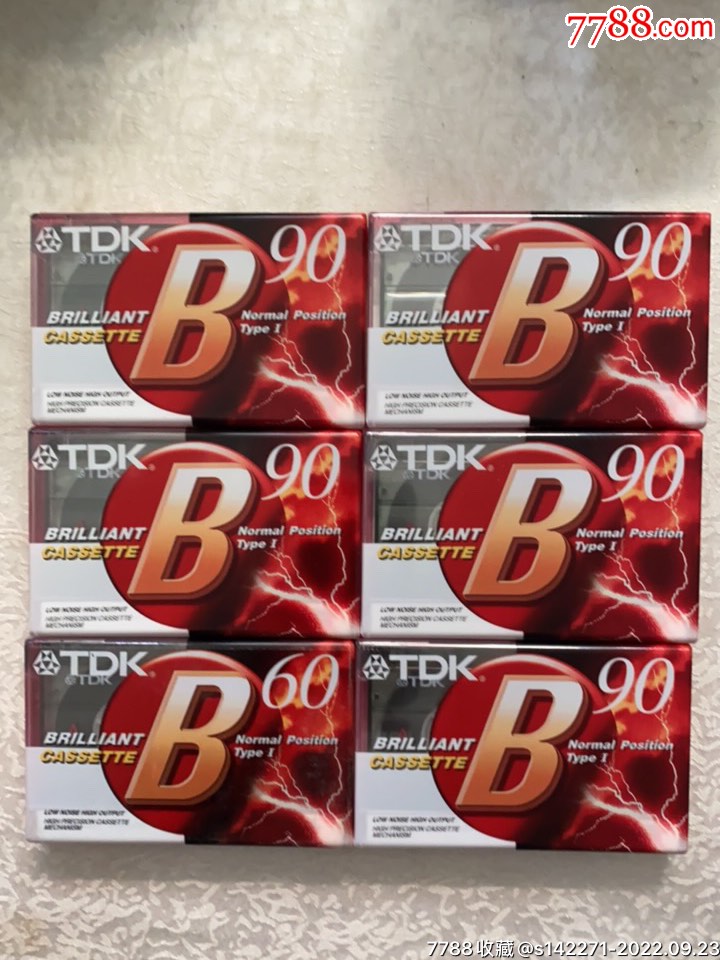 未拆塑封TDK：B90磁带，6个合售（货号15-3）_磁带/卡带_华兴书苑【7788收藏__收藏热线】