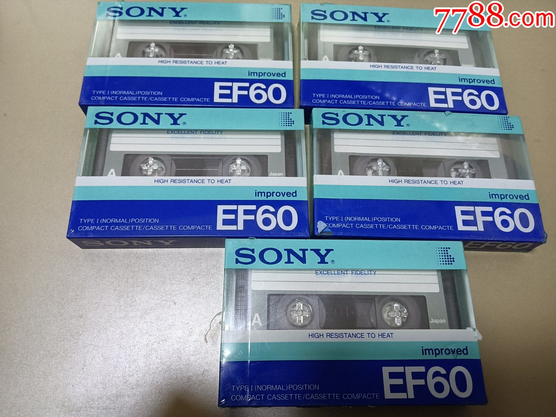 SONY--EF60未开封空白带(5盒）_磁带/卡带_电子产品老旧货物【7788收藏__收藏热线】
