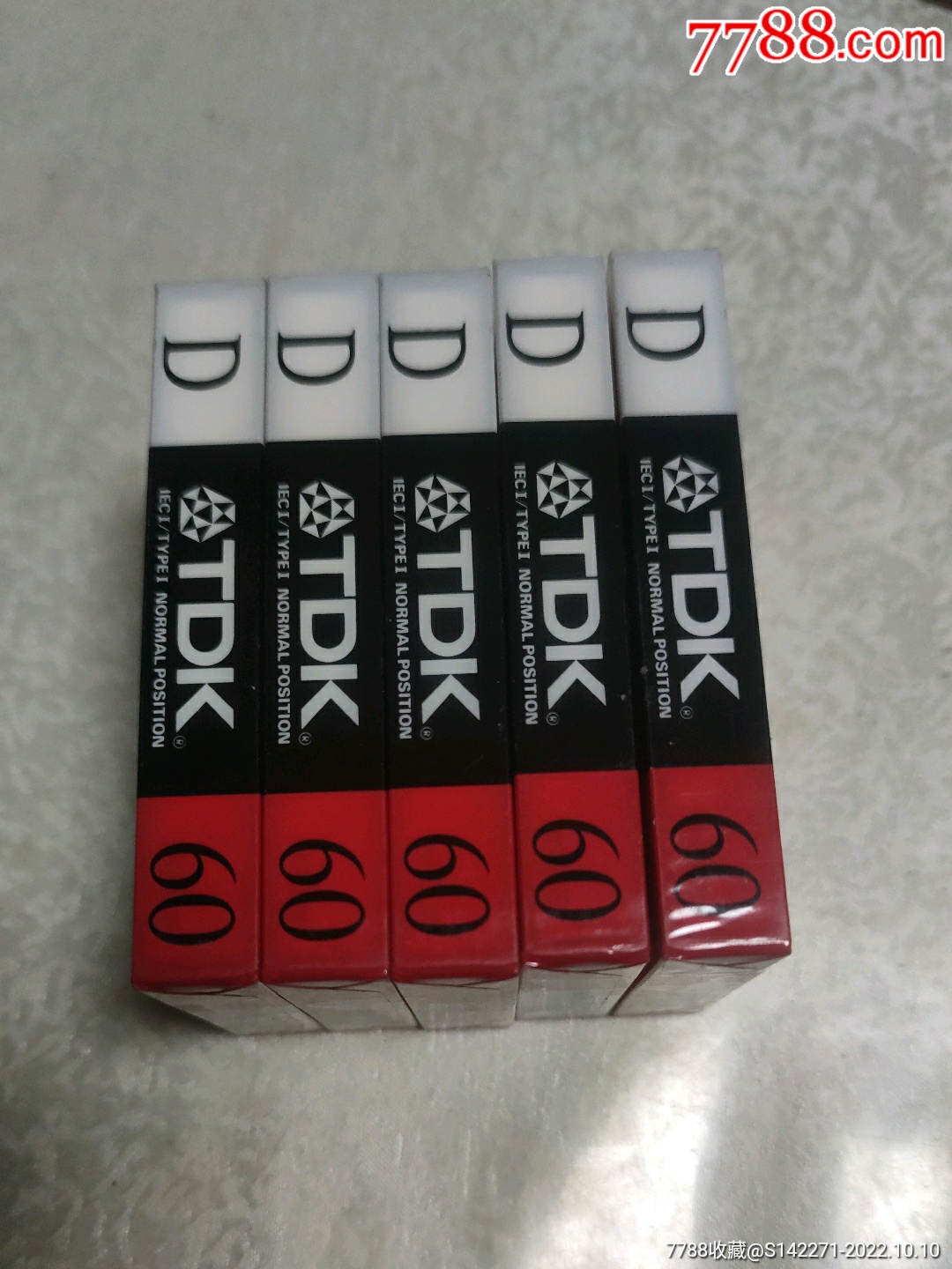 TDK.D60[5盘合售未拆塑封](空白磁带)22-5__【7788收藏】