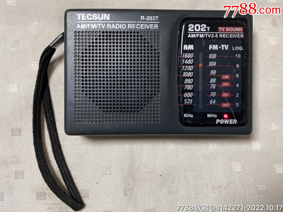 德生TECSUN：R-202T小收音机（通电可收听）货号17-4._收音机_华兴书苑【7788收藏__收藏热线】