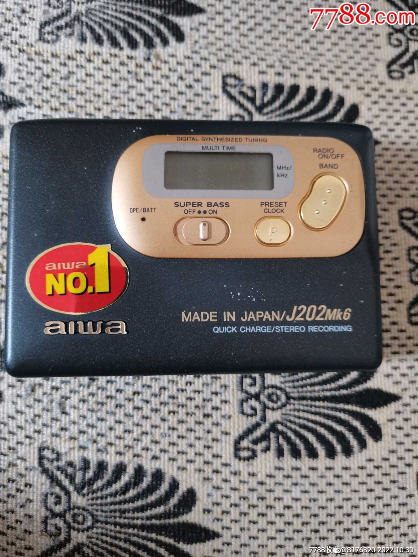 爱华J202Mk6磁带随声听_随身听/mp3_岁月留精【7788收藏__收藏热线】