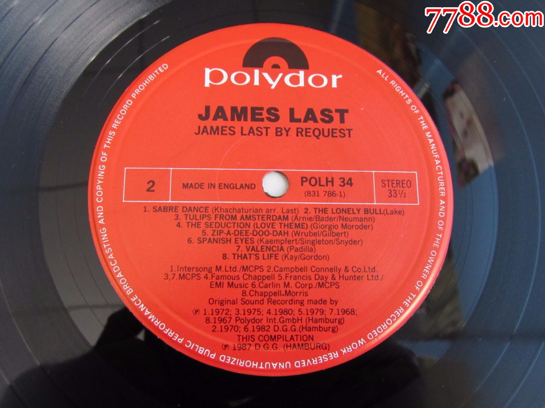 詹姆斯.拉斯特-JAMES.LAST.BY.REQUEST.12寸黑胶英版_老唱片_楚都旧时光【7788收藏__收藏热线】