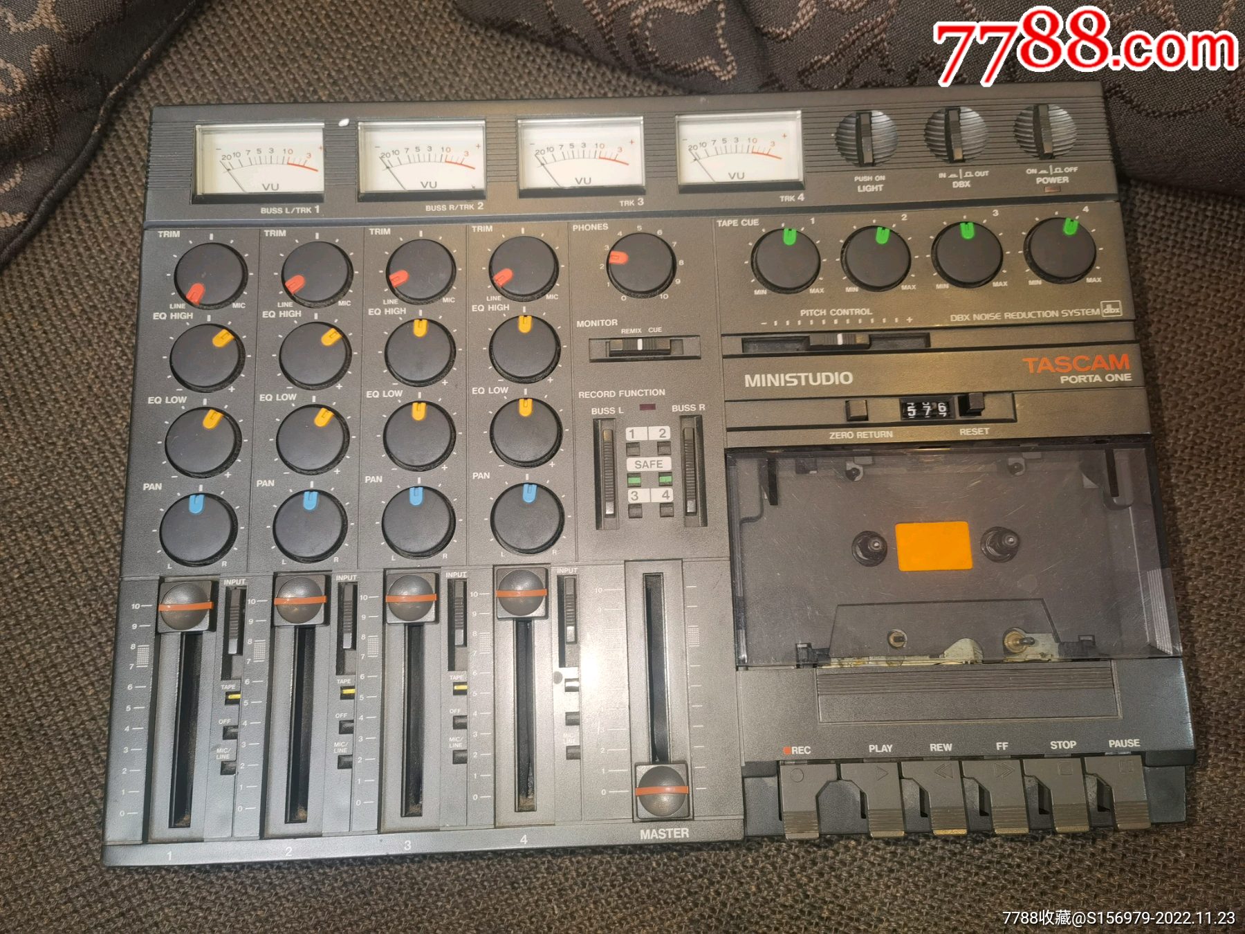 天琴（TASCAM）调音台式四轨卡座PORTAONE_三用机/录音设备_庆丰二手物品【7788收藏__收藏热线】