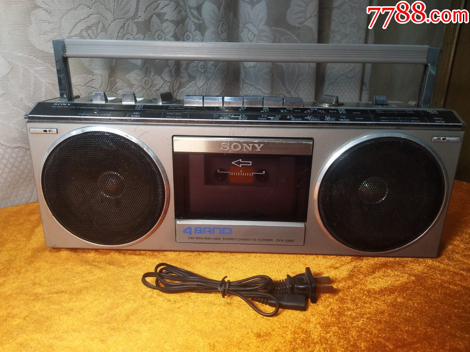 日本原装SONY索尼CFS-330S全波段收录机（经典机型，功能正常，收藏佳品）_三用机/录音设备_海景民间收藏聚宝阁【7788收藏__收藏热线】