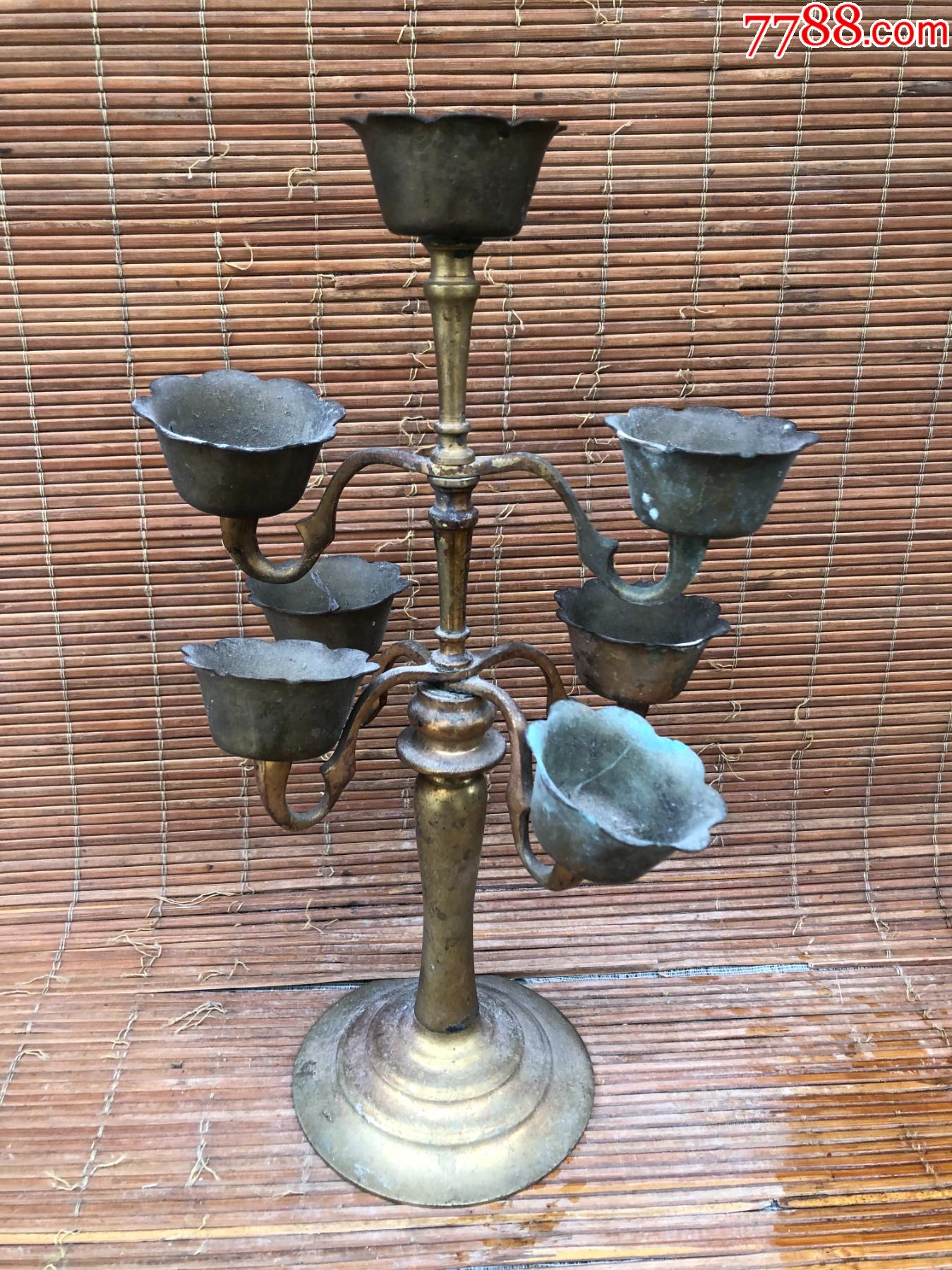 铜七仙灯盏_旧铜器_慧古轩【7788收藏__收藏热线】