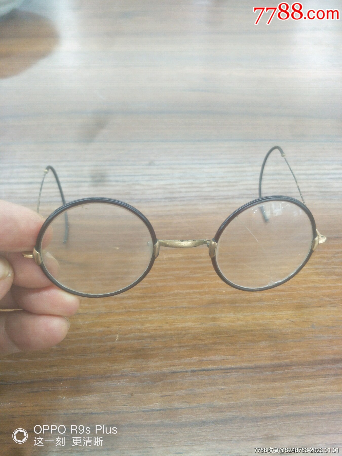 软腿(包金)民国老式眼镜。__【7788收藏__收藏热线】