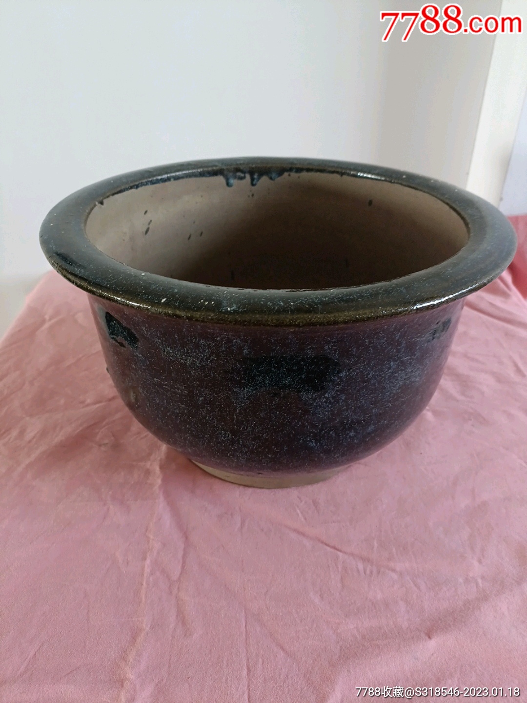 钧窑紫砂花盆_花盆/花器_御福轩【7788收藏】