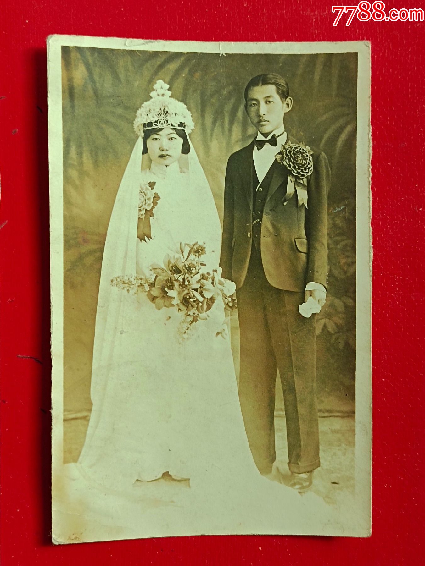 民国婚纱照（帅哥新郎）_老照片_溪水居【7788收藏__收藏热线】