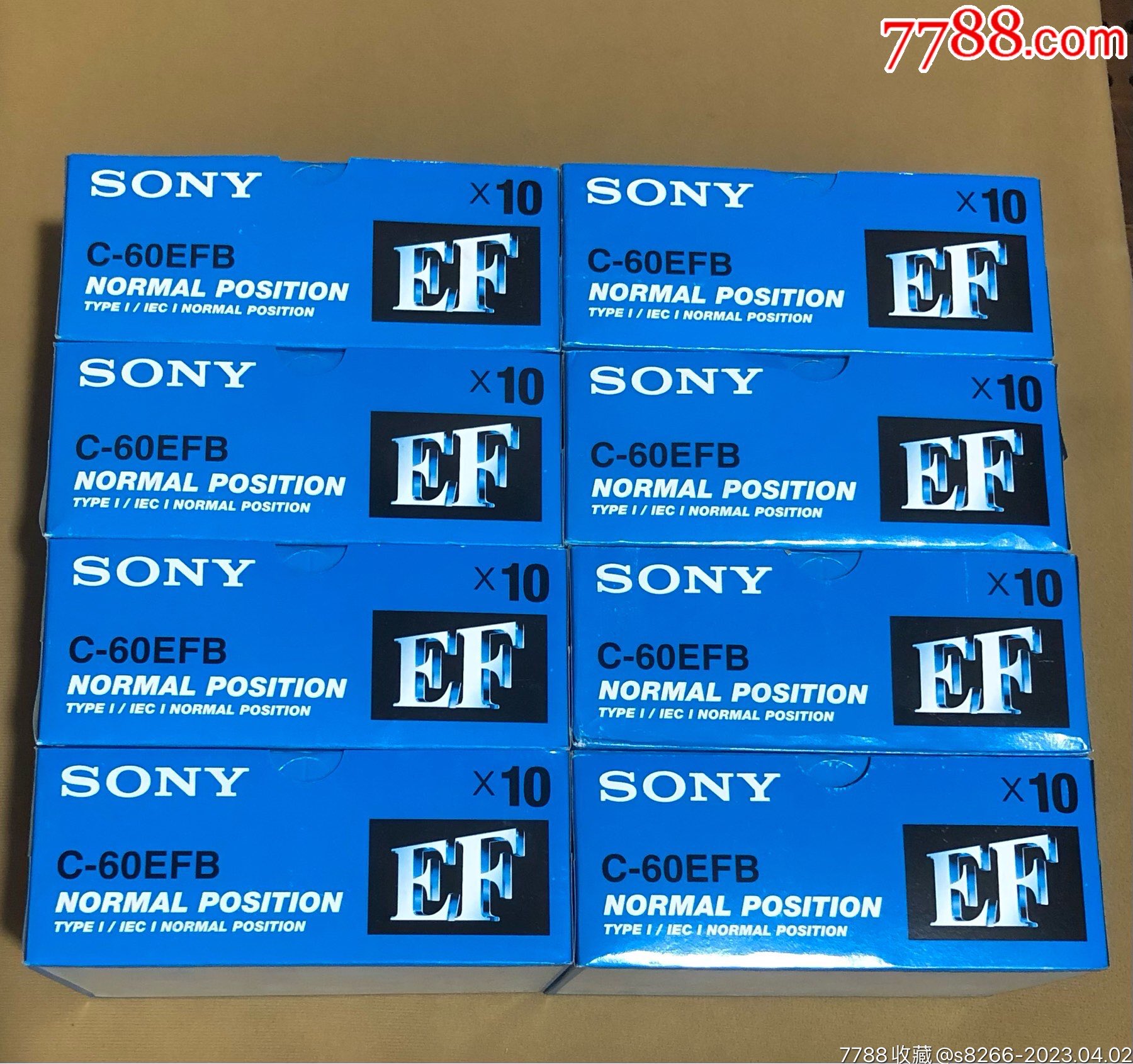 Sony…EF60日本产（8盒80本）全新未拆__【7788收藏__收藏热线】