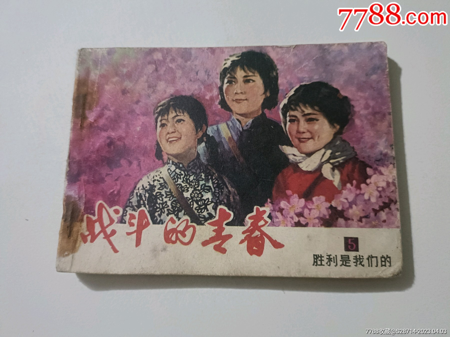 战斗的青春5，天津人民美术出版社，1982__【7788收藏__收藏热线】