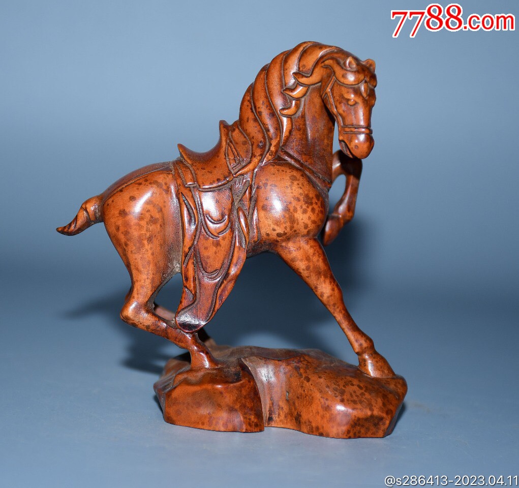 黄杨木马，尺寸；9*8*4.5，重；59.7，__【7788收藏__收藏热线】