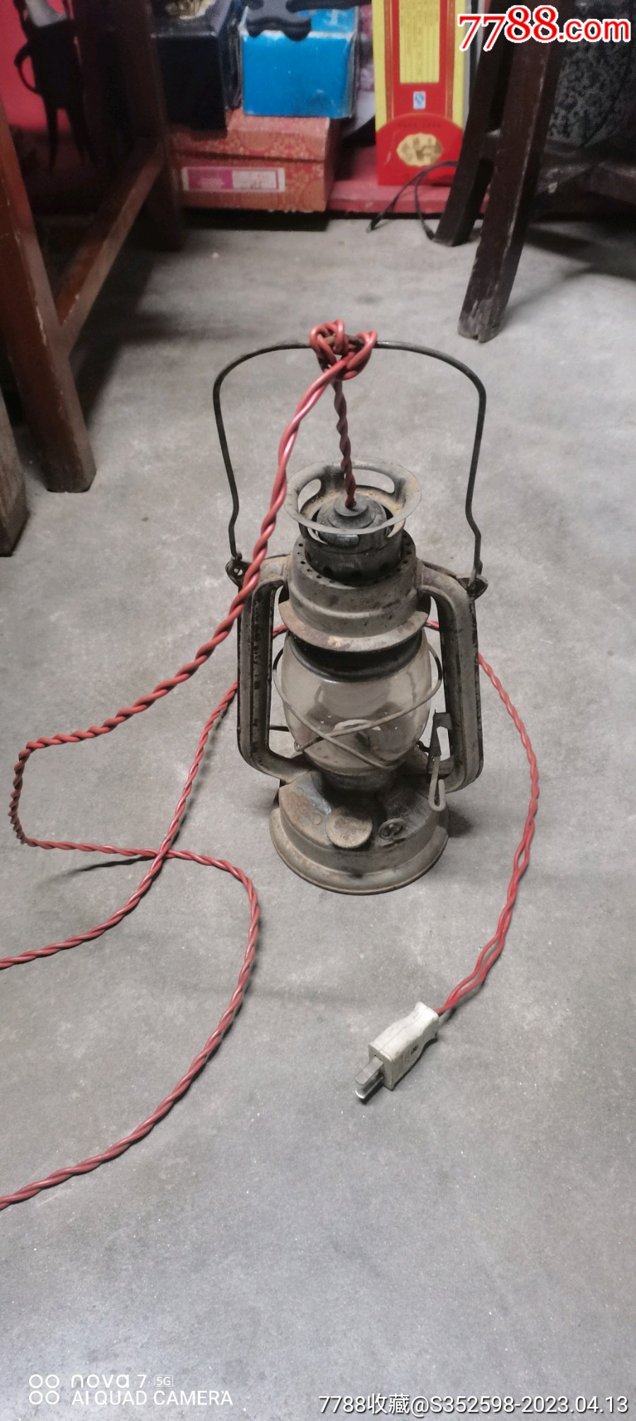 马灯一个！老货新用！风雨无阻！_马灯/煤油灯_福建汇珍阁古玩【7788收藏__收藏热线】