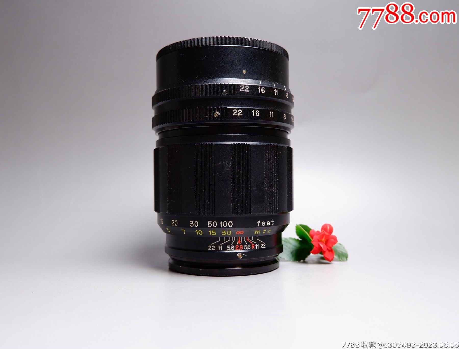 Komura古村135mm，f2.8镜头，底部无卡口装置。镜片有霉雾，光圈叶片__【7788收藏__收藏热线】