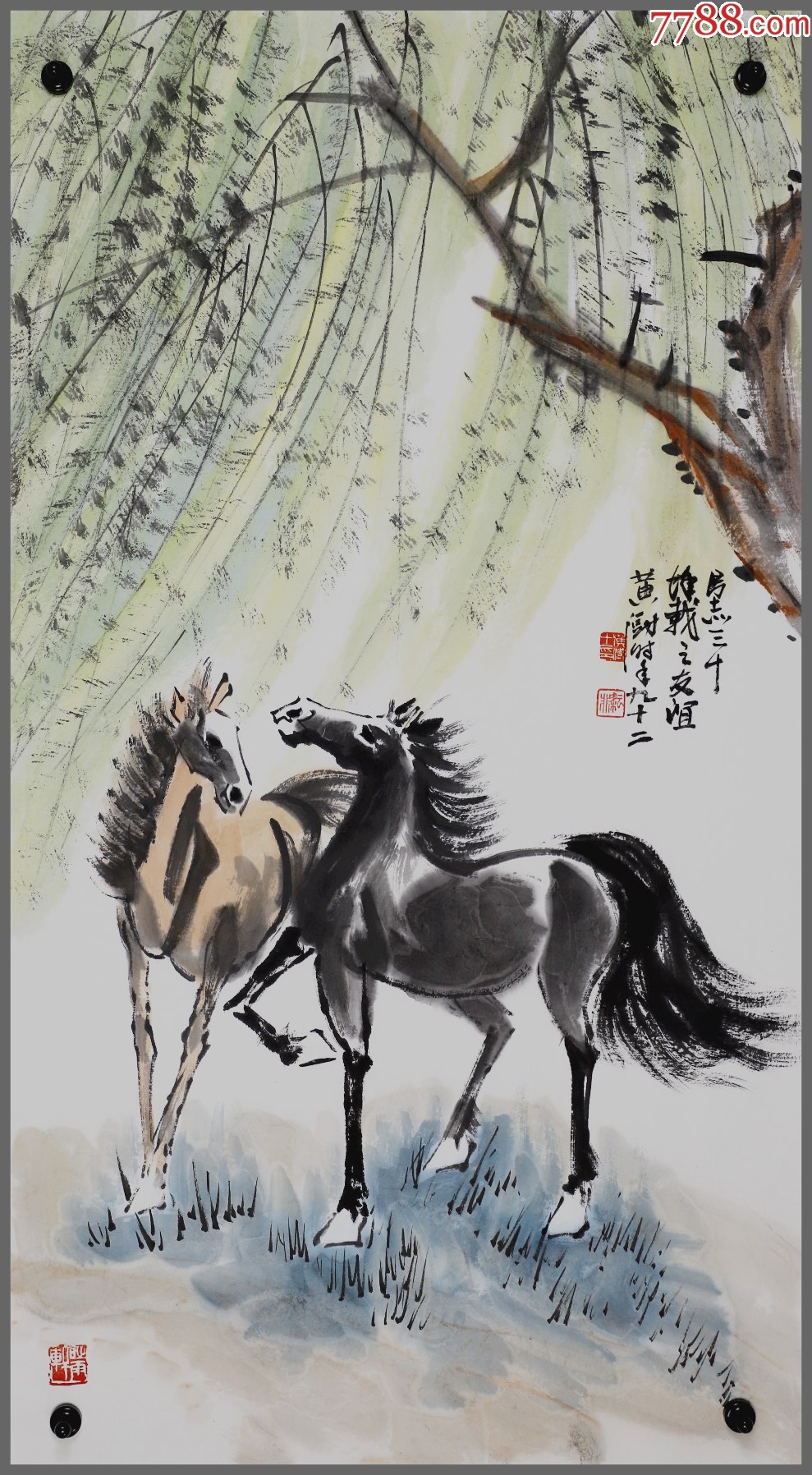 黄澍，马（著名书画家，黄山学院资深教授，安徽休宁人）-价格:1260元-au34097281-花鸟国画原作 -加价-7788收藏__收藏热线