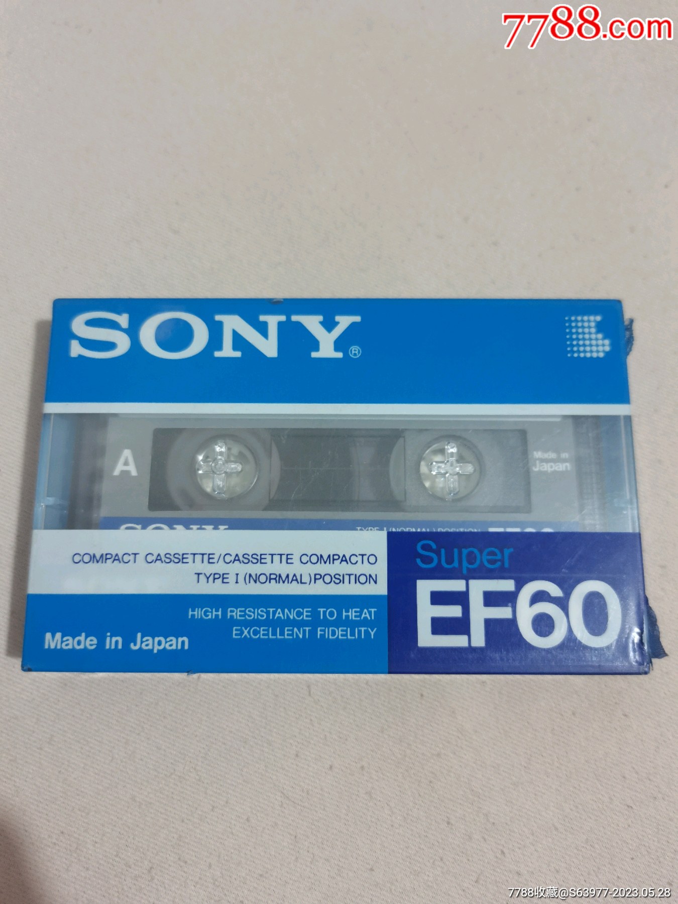 SONY～EF60空白带一盘_磁带/卡带_旭升堂【7788收藏__收藏热线】