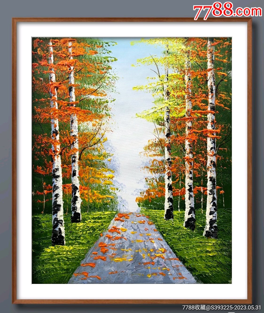 手绘油画，西安美术学院教授，陈斌老师作品。_油画原画_燕然社【7788商城】