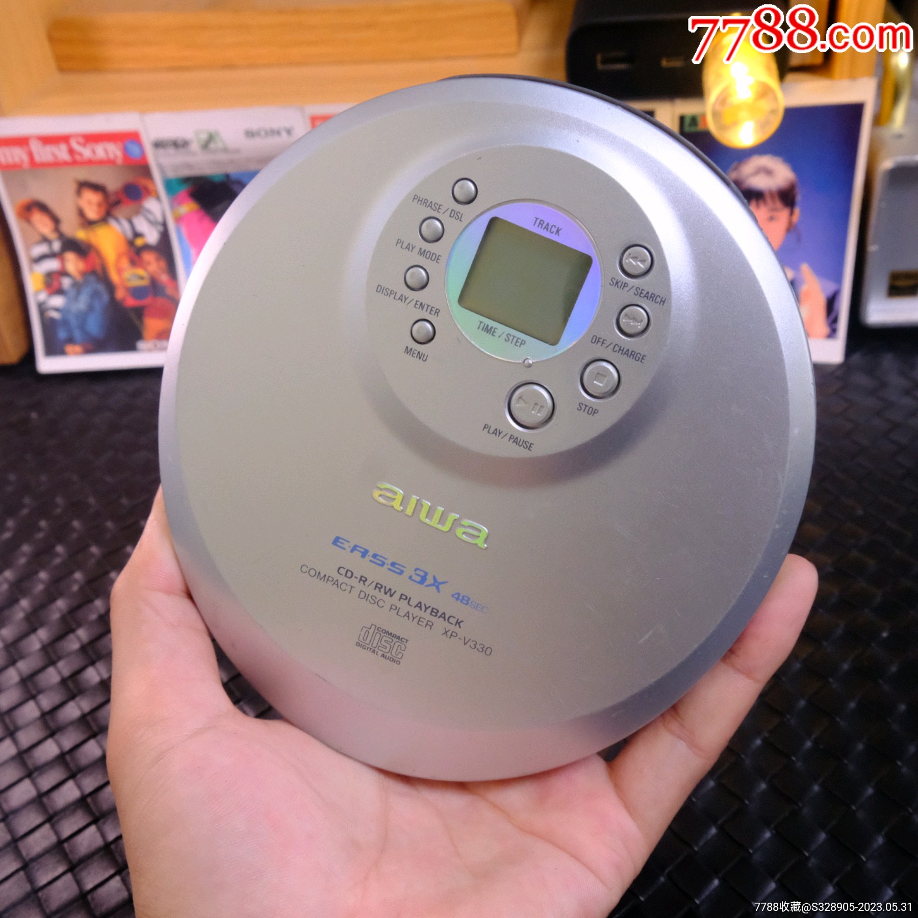 爱华经典型号XP-V330CD超薄随身听_随身听/mp3_抽屉君收藏【7788收藏__收藏热线】