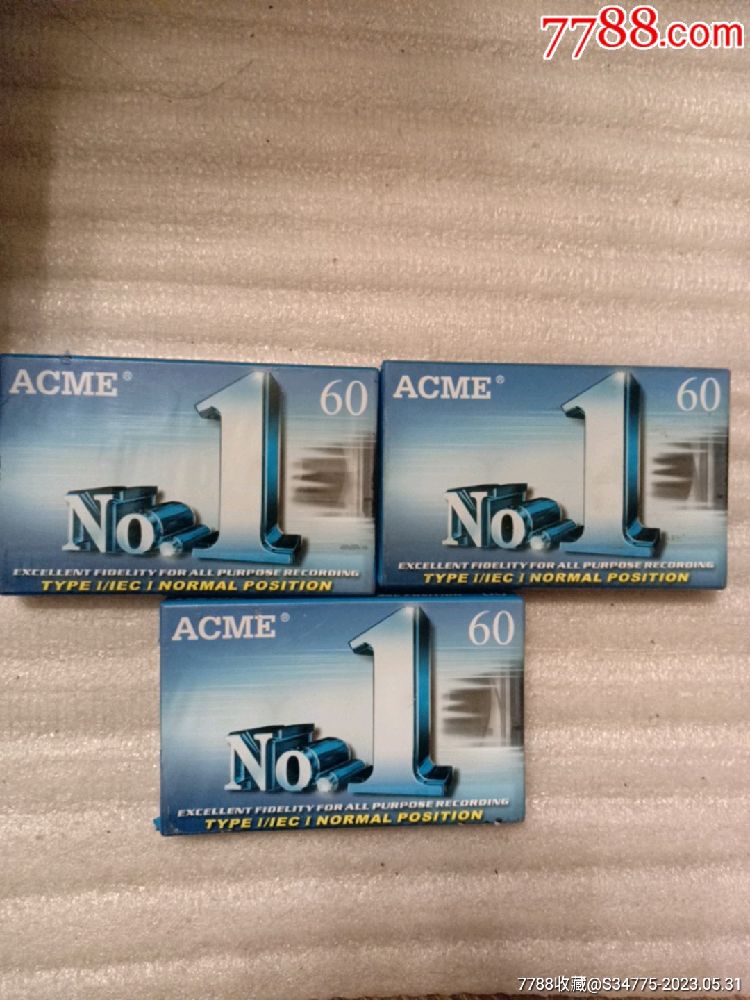 ACME广东亚美空白录音带三盒-价格:10元-au34175961-磁带/卡带 -加价-7788收藏__收藏热线