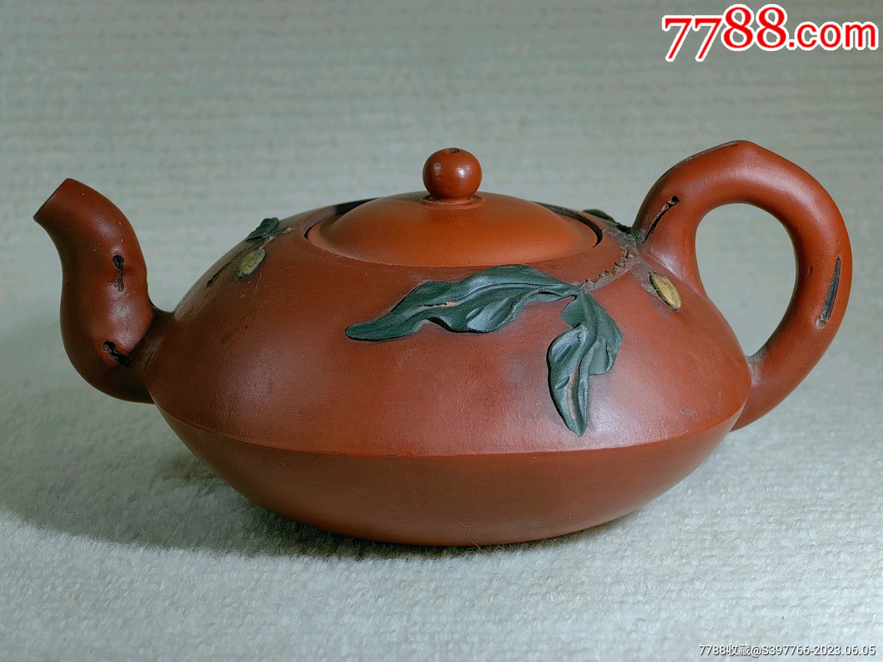 一元起拍宜兴老紫砂壶蒋蓉纯手工老茶壶__【7788收藏__收藏热线】