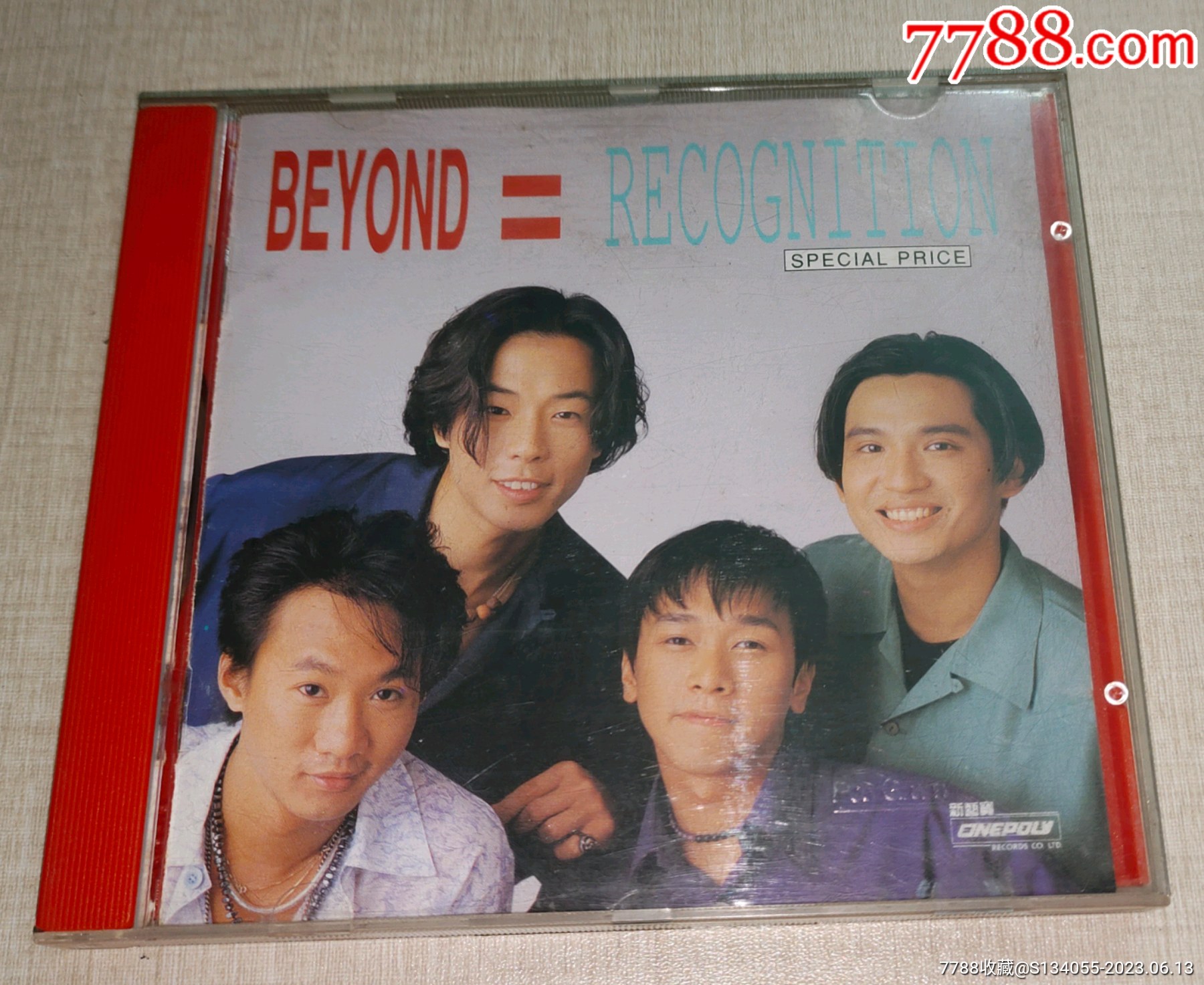 BEYOND《BEYOND=RECOGNITION》T113磨砂圈版CD__【7788收藏__收藏热线】