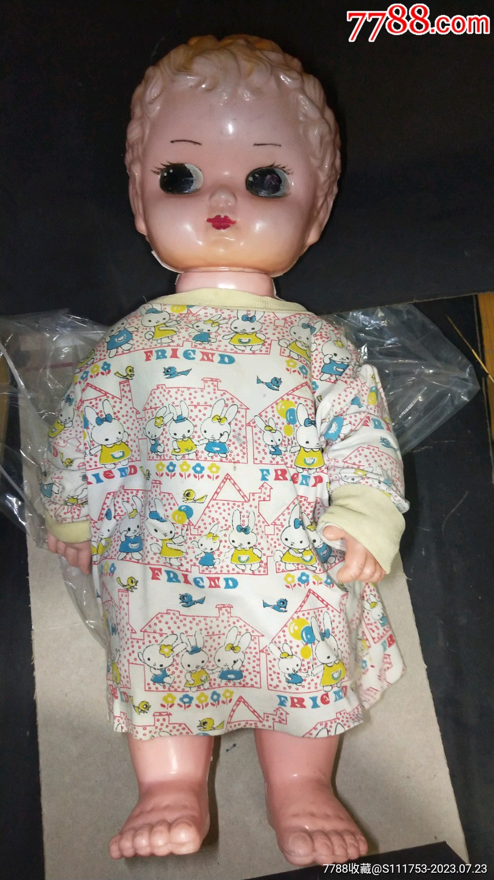 塑料大头娃娃/60厘米左右高/苏州工艺玩具厂/80年代__【7788收藏__收藏热线】