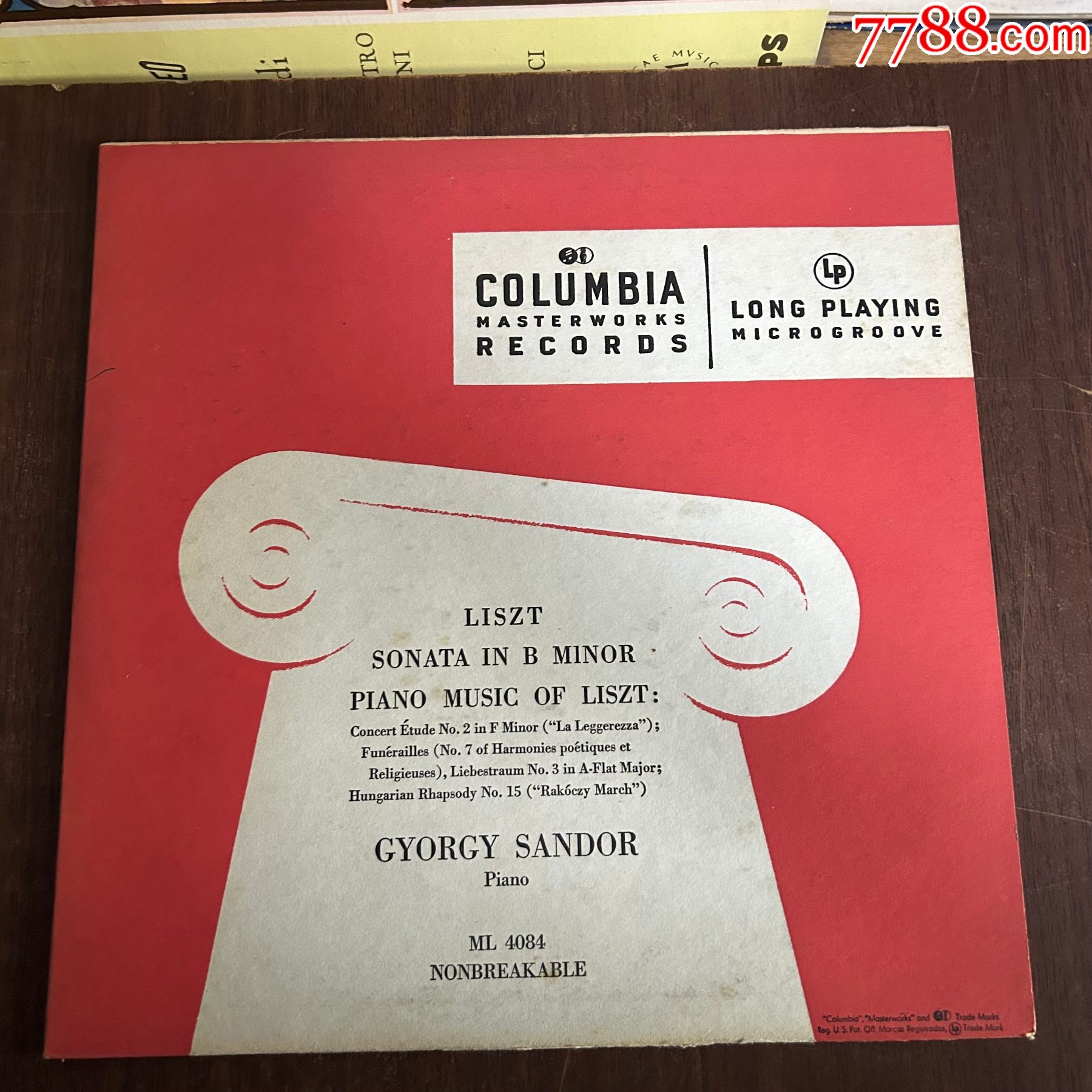 李斯特钢琴协奏曲-GyorgySandor演奏-12寸黑胶LP-A40__【7788收藏__收藏热线】