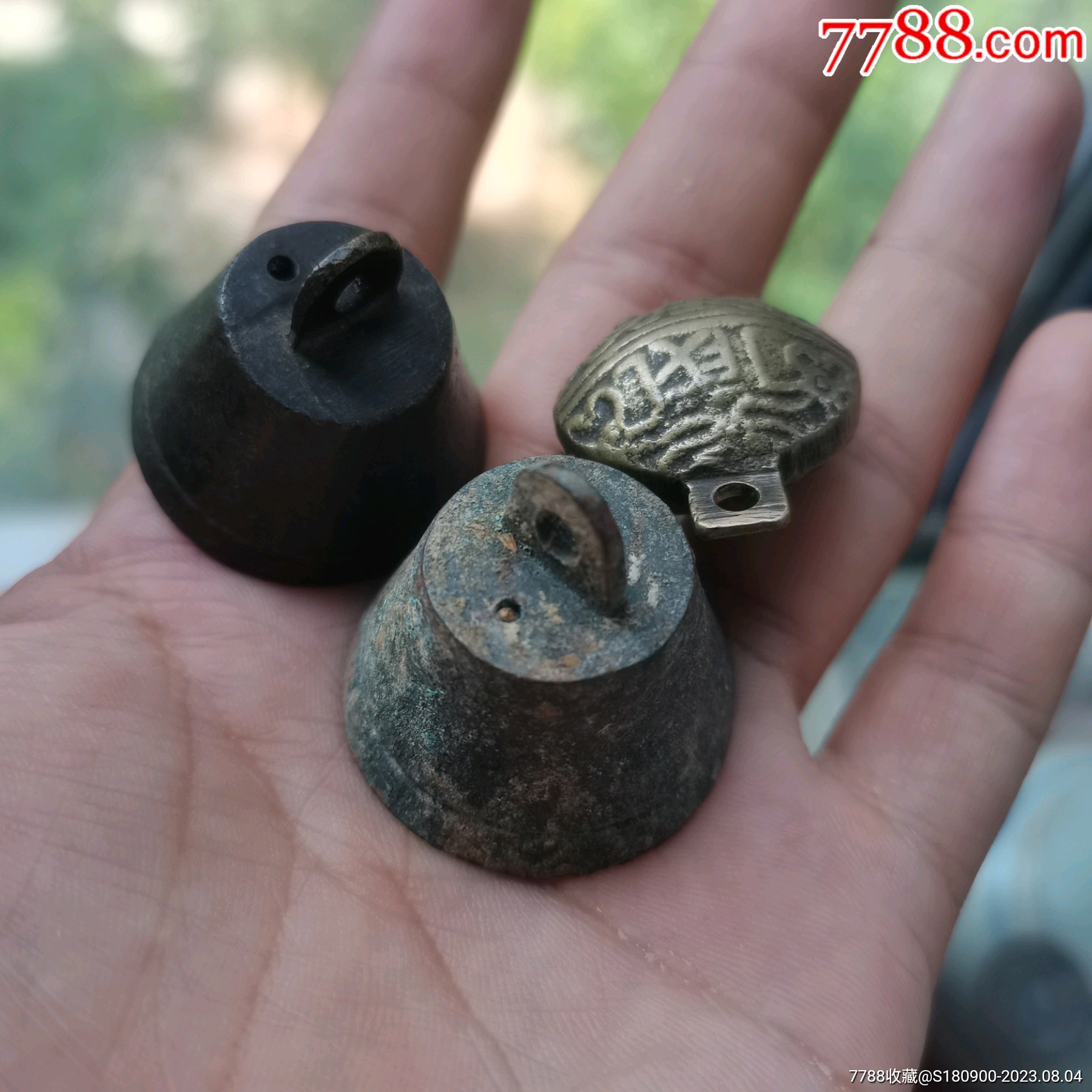 明清铜铃铛三个_铜铃/铃铛_喜欢就别错过了【7788收藏__收藏热线】