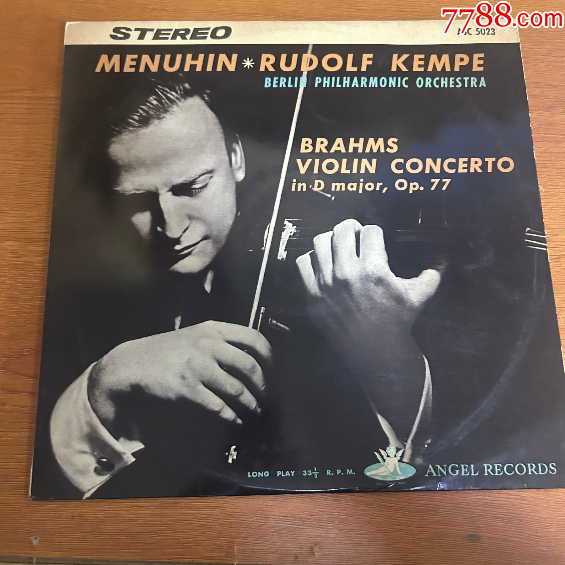 勃拉姆斯小提琴协奏曲-梅纽因演奏-12寸黑胶LP-A81_海外唱片/胶片_碟行音像制品店【7788收藏__收藏热线】
