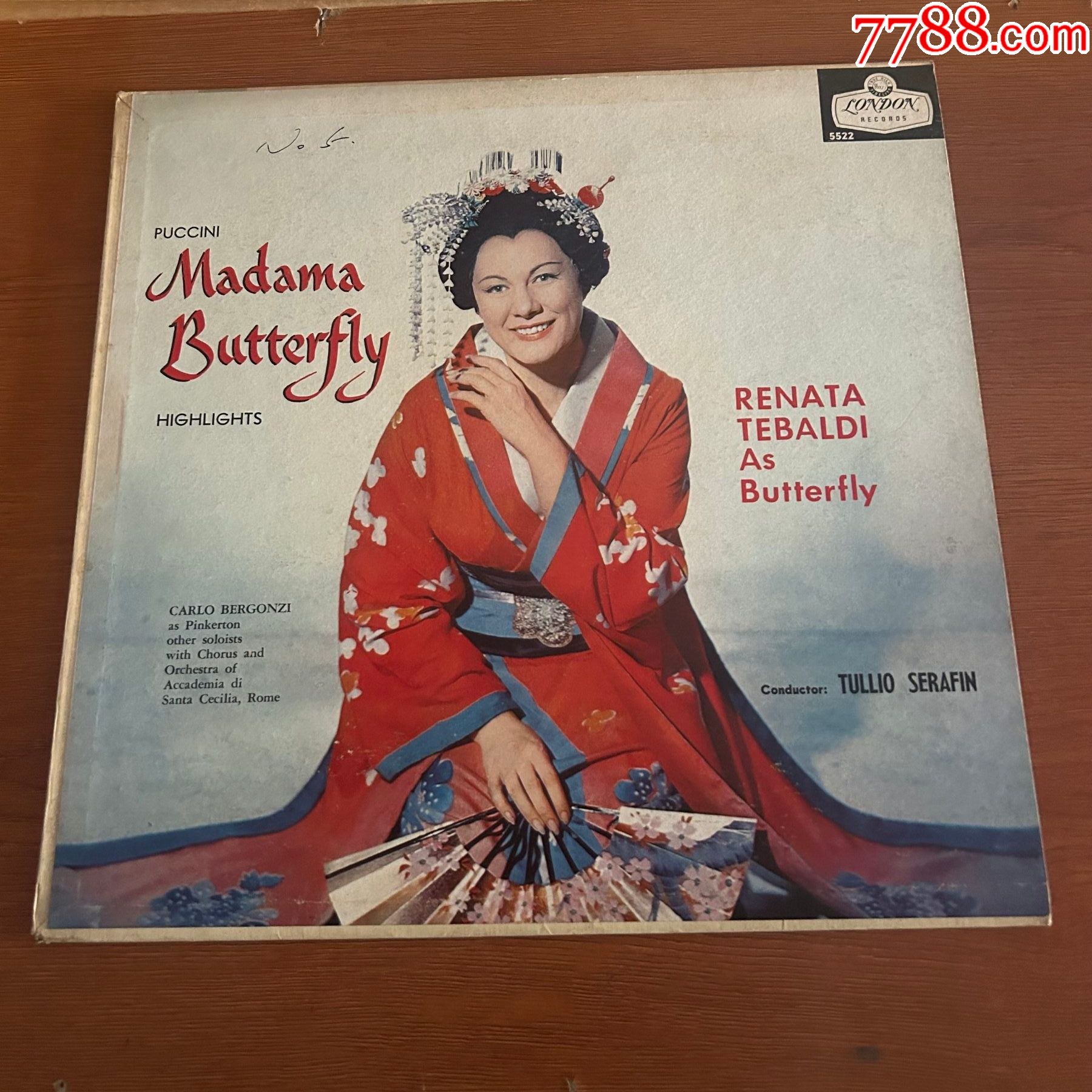 普契尼蝴蝶夫人歌剧作品-赛拉芬指挥-12寸黑胶LP-A82__【7788收藏__收藏热线】