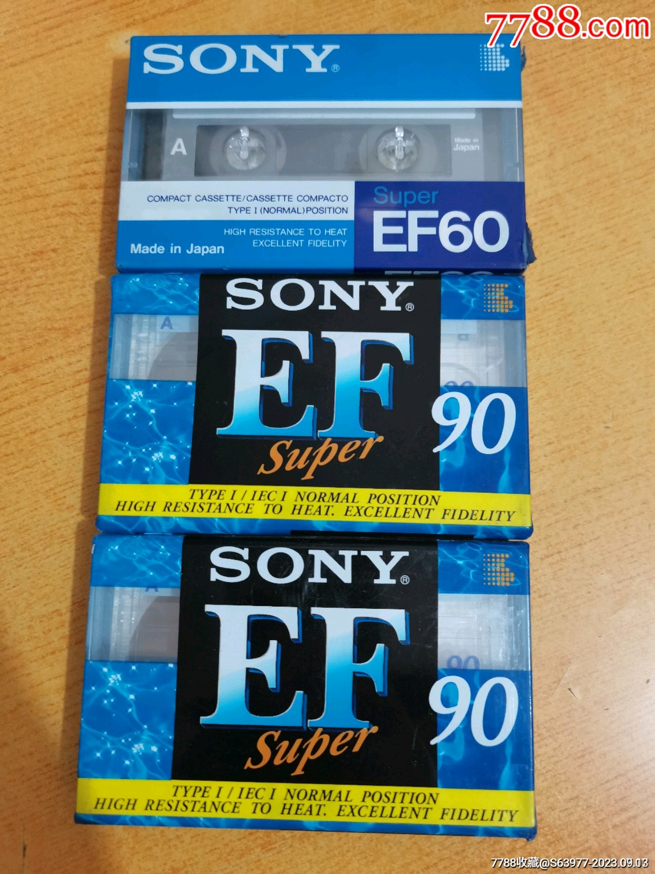 空白带SONY～EF60+EF90（共3盘）_磁带/卡带_旭升堂【7788收藏__收藏热线】