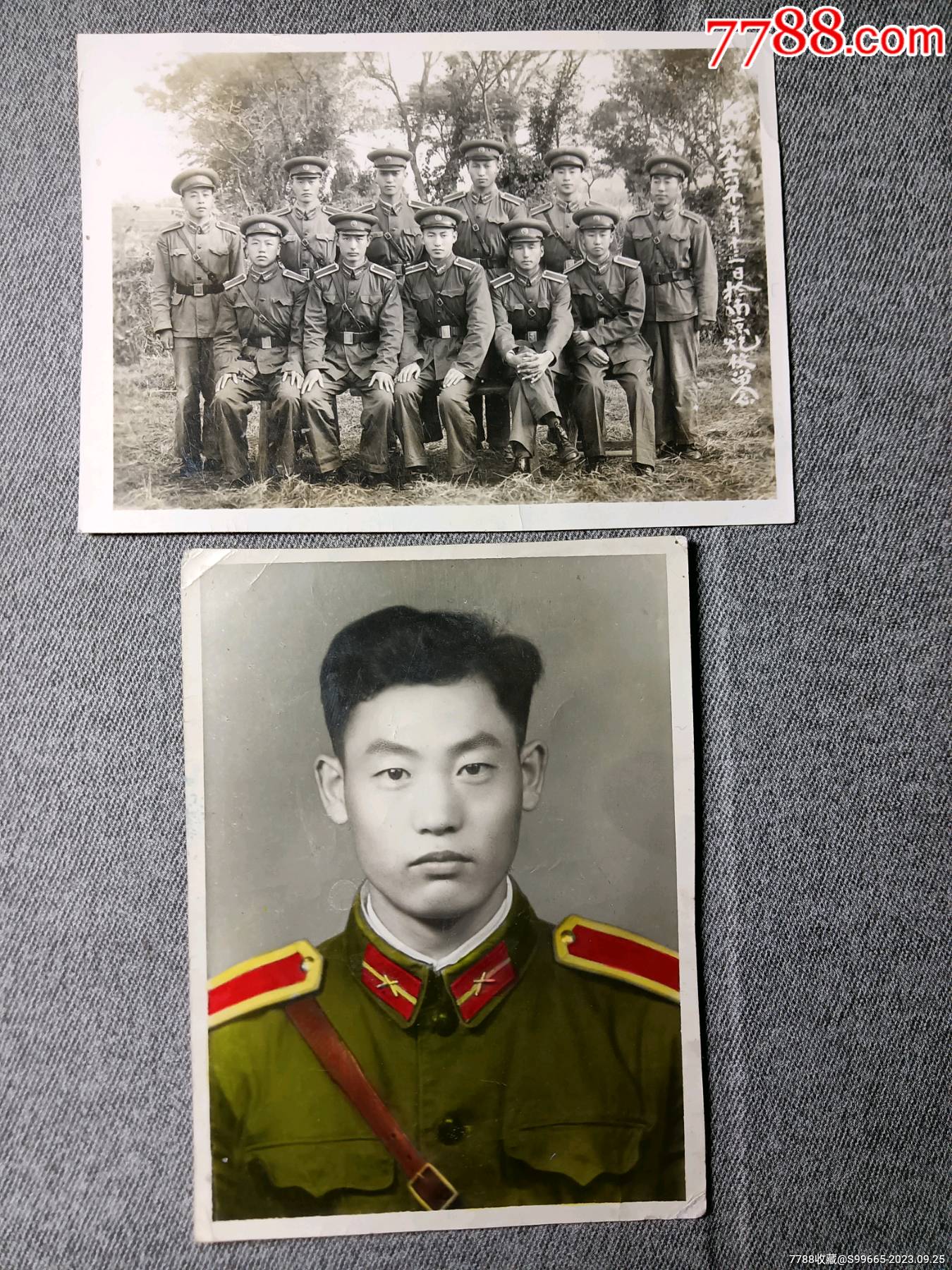 1956年南京炮校留念及军人半身照__【7788收藏__收藏热线】