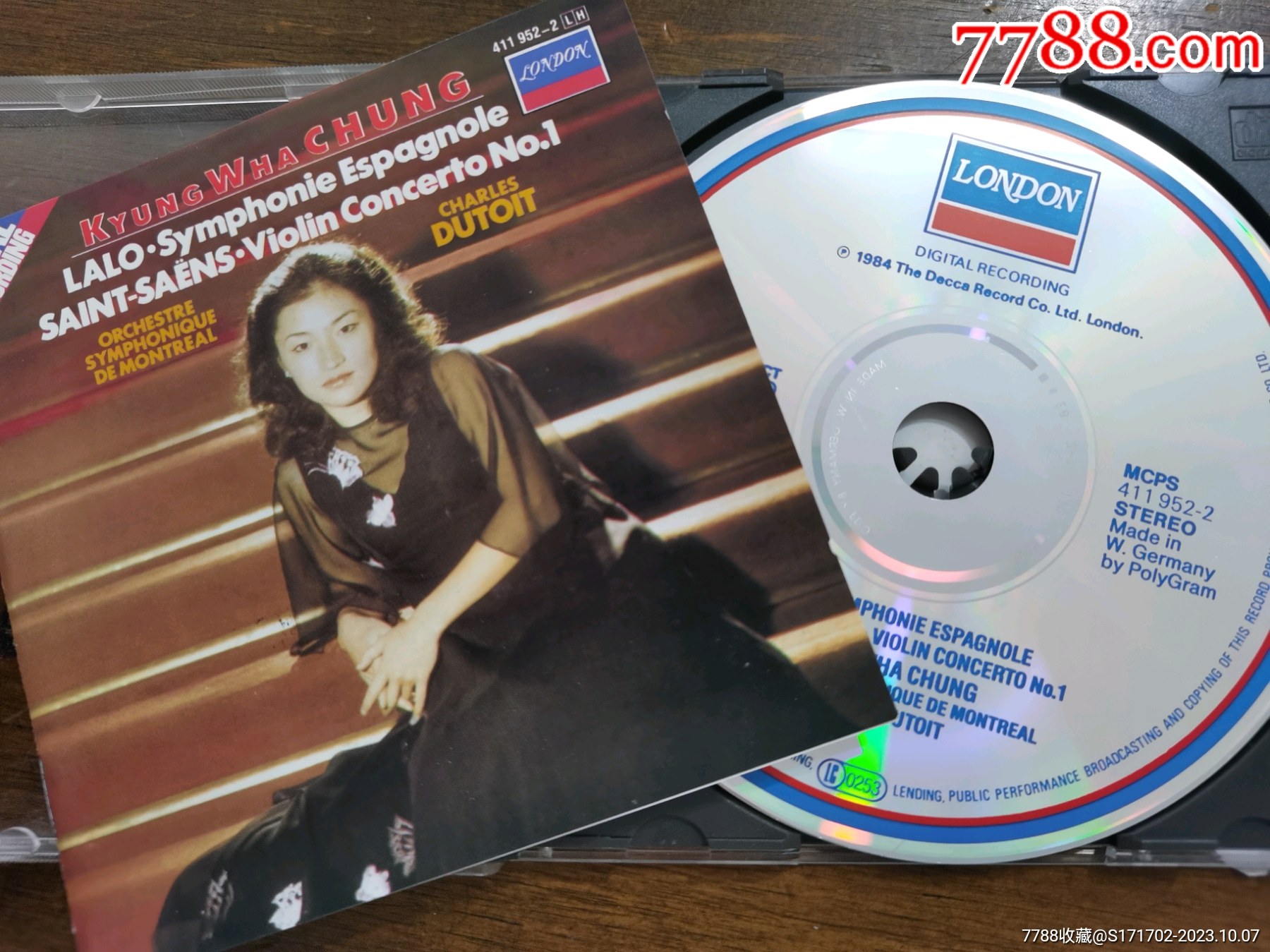 名盘郑京和圣桑小提琴西德满银圈协奏曲弦乐原版CD__【7788收藏__收藏热线】