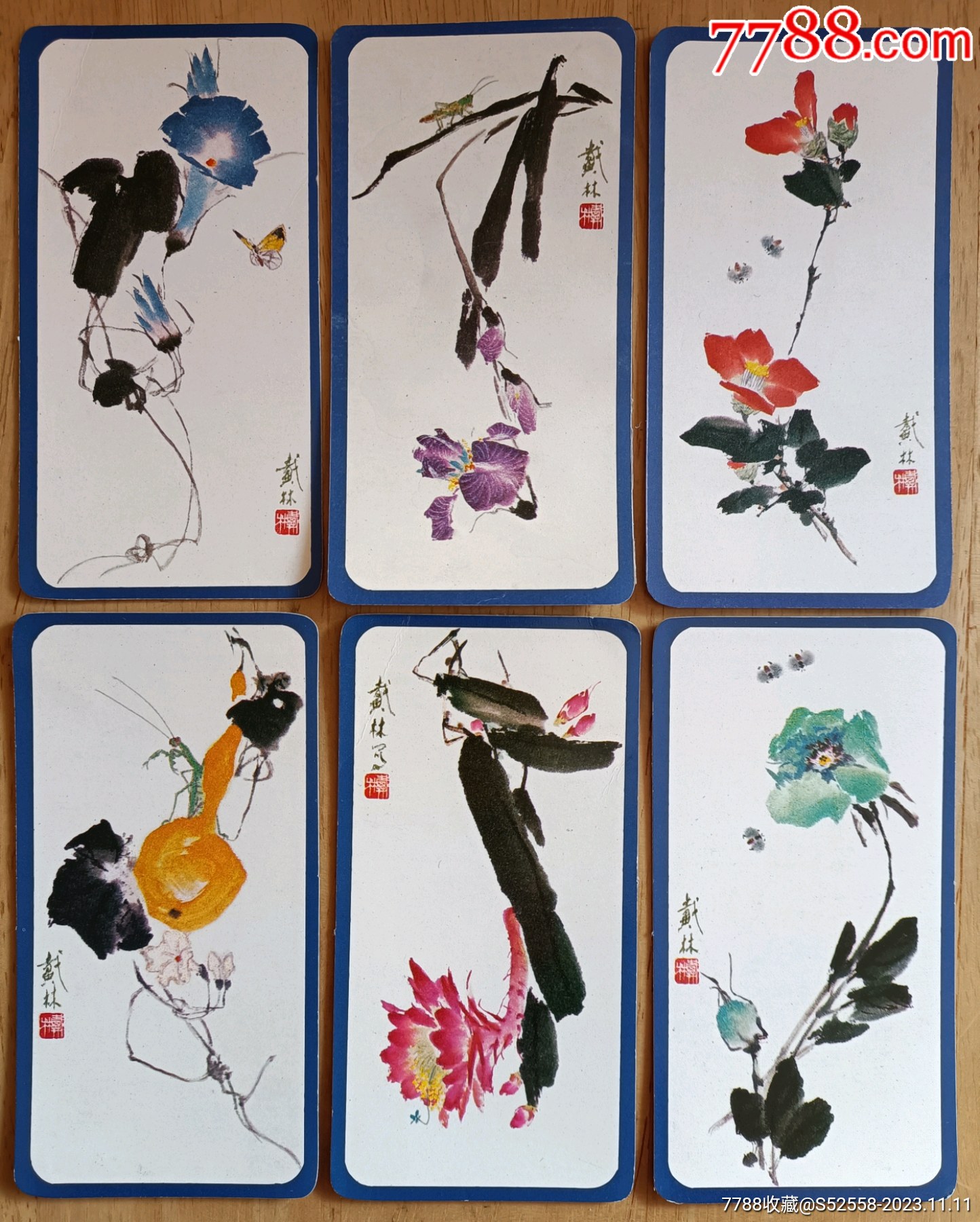 1983年花卉年历片一组_年历卡_桃花源小屋【7788收藏__收藏热线】