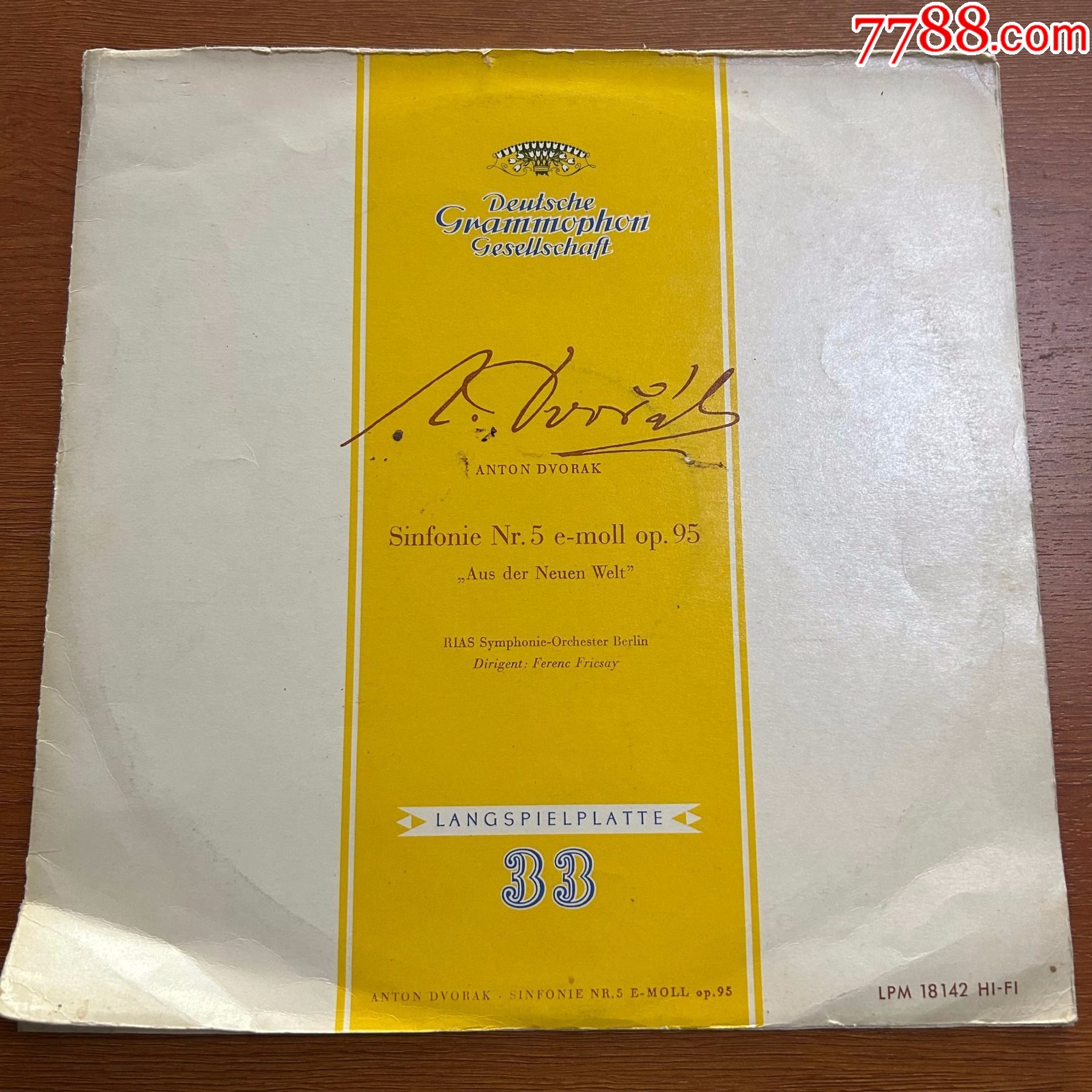 德沃夏克第五交响曲-弗里恰伊指挥-DG大荷花-12寸黑胶LP-A3__【7788收藏__收藏热线】