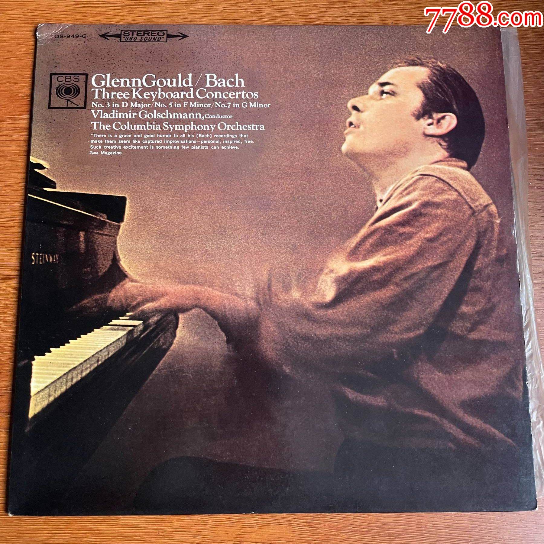 巴赫:三首键盘协奏曲古尔德-12寸黑胶LP-A43__【7788收藏__收藏热线】